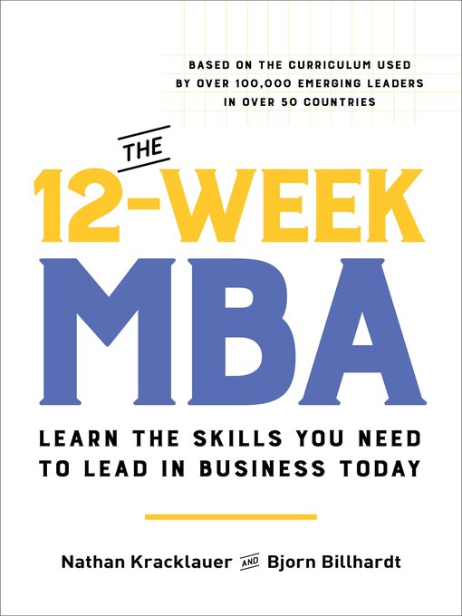 The 12-Week MBA - Department of Defense - OverDrive