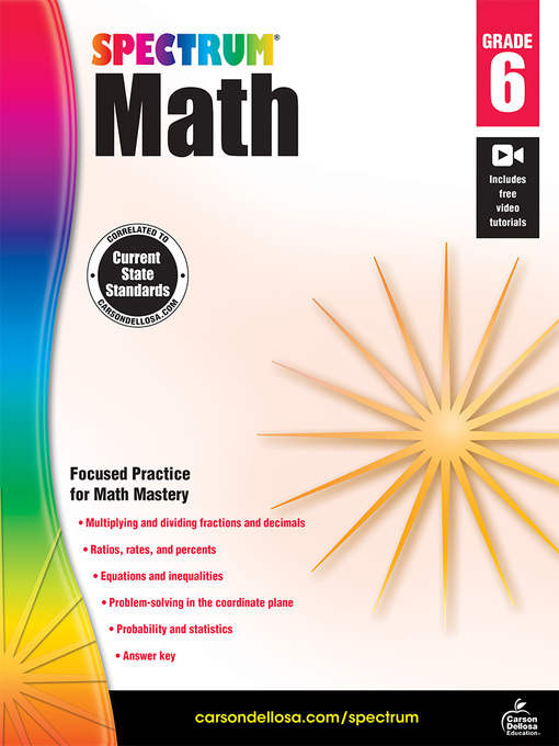 Libby - Spectrum Math Workbook, Grade 6