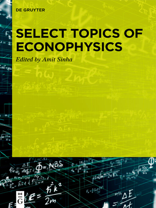 Select Topics of Econophysics - NLB - OverDrive