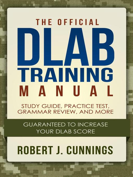 The Official DLAB Training Manual - Department of Defense - OverDrive
